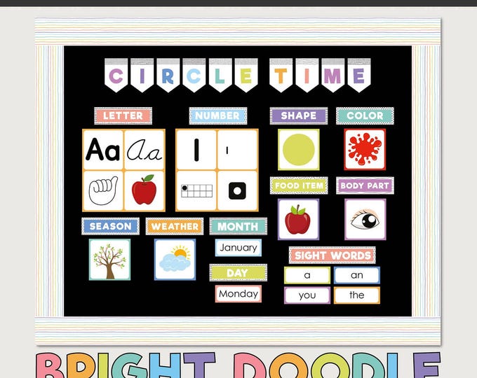 Daycare Circle Time Board | Preschool Focus Wall | Homeschool Bulletin ...