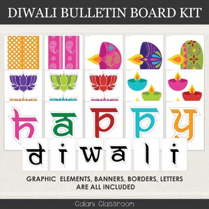 Diwali Classroom Bulletin Board Kit: Festival of Lights (digital ...