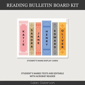 Reading Bulletin Board Kit, Classroom Bulletin Board, Spring Into ...