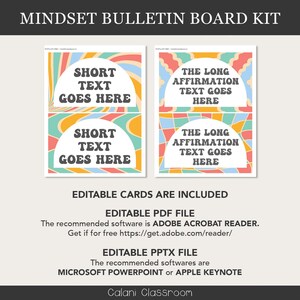 The Power of yet Bulletin Board Kit, Retro Groovy Classroom Display ...