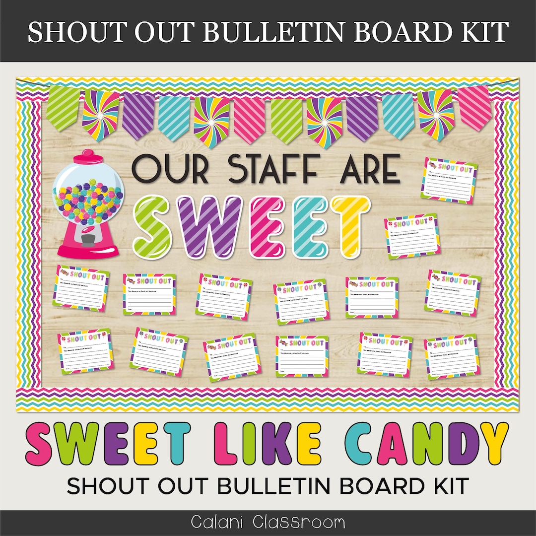 Staff Shout Out Bulletin Board, Staff Appreciation Bulletin Board ...