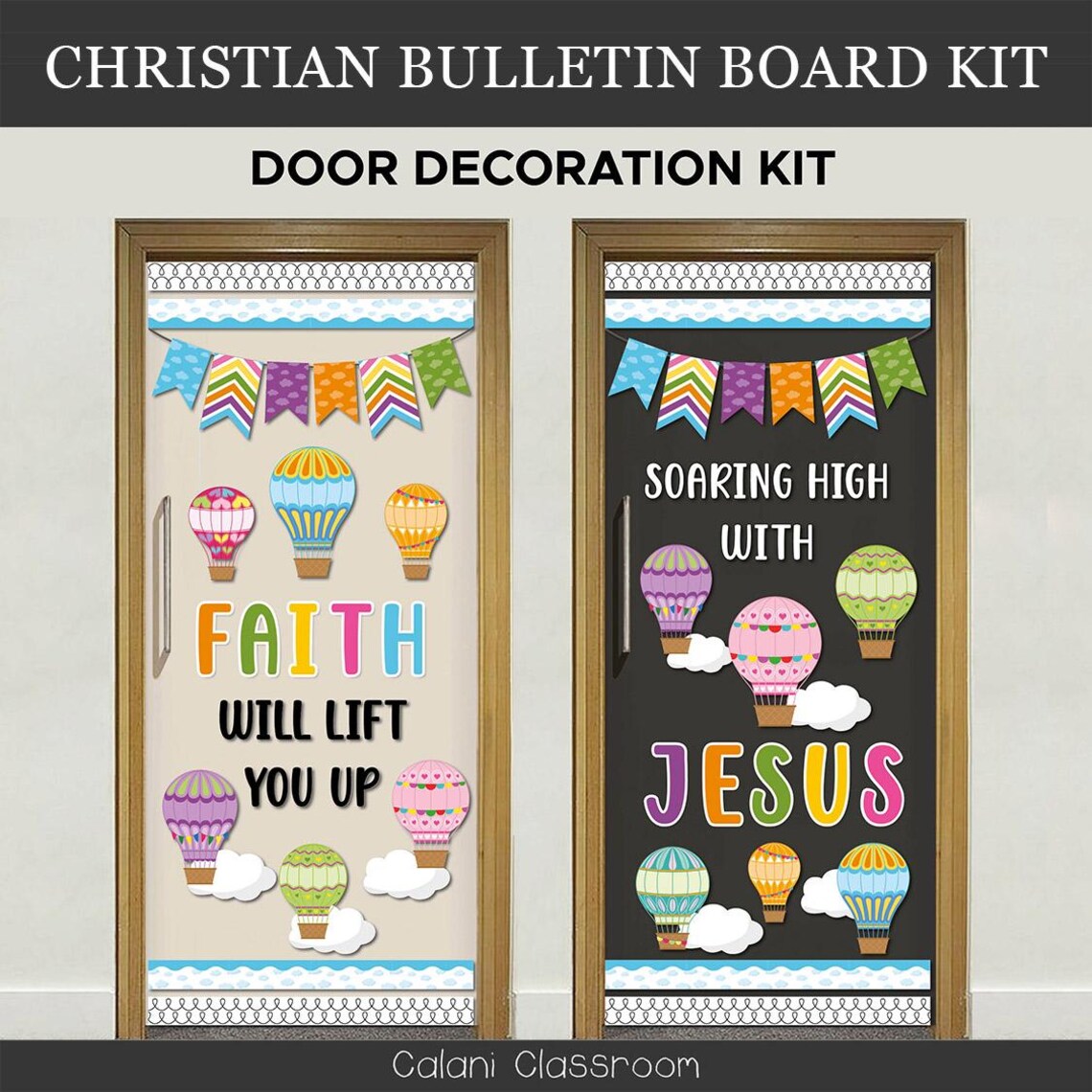 Christian Bulletin Board Kit, Soaring With Jesus Classroom Bulletin ...
