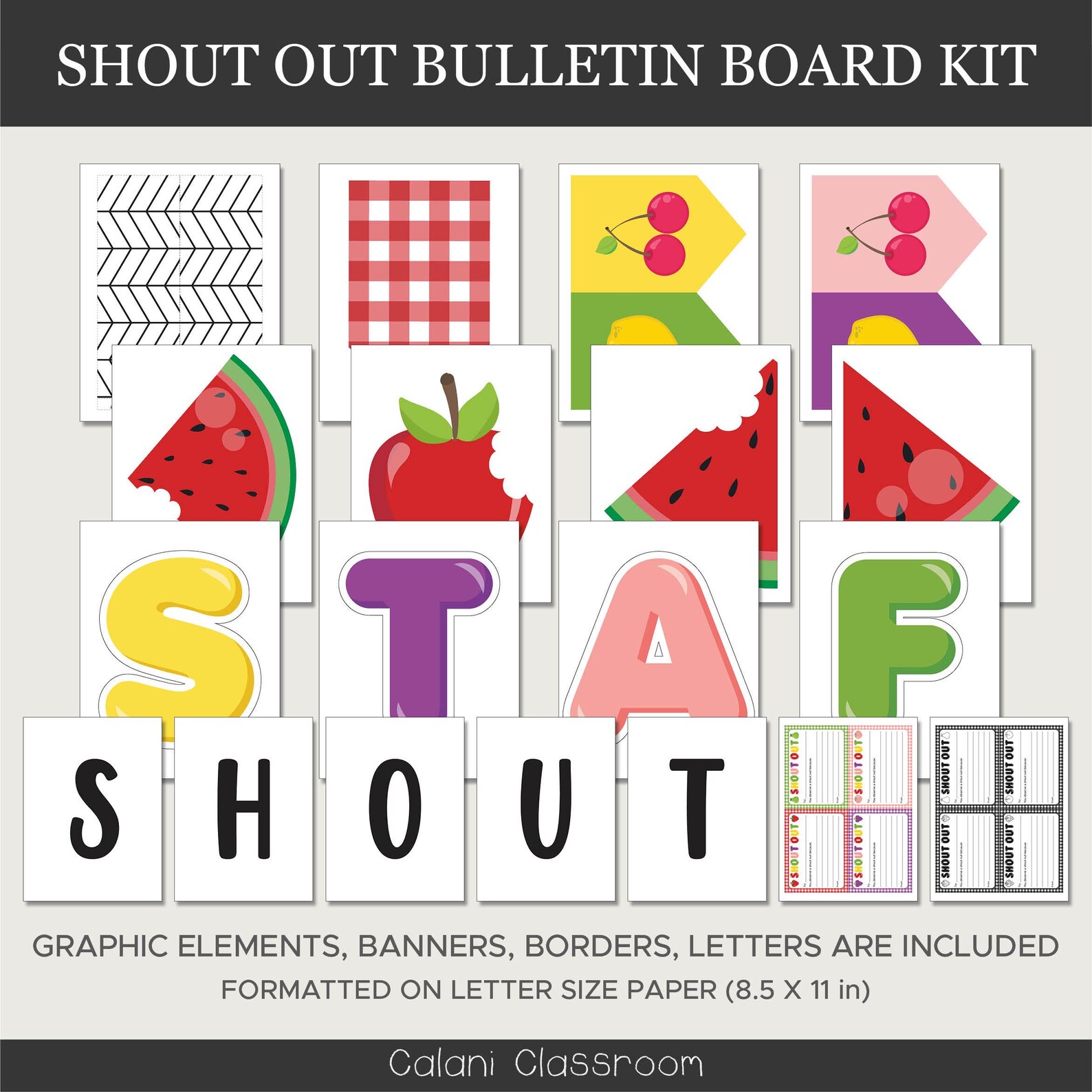 Staff Shout Out Bulletin Board, Staff Appreciation Bulletin Board ...