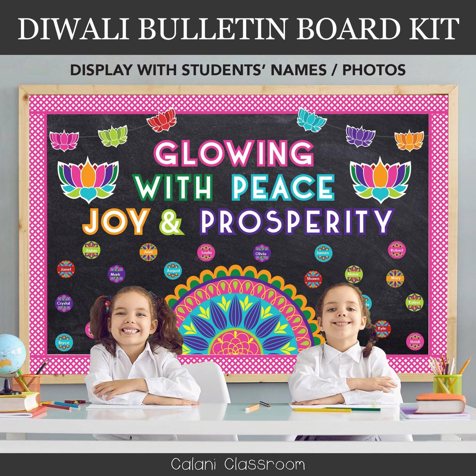 Diwali Bulletin Board Kit: Mandala Classroom Decor (digital Download ...