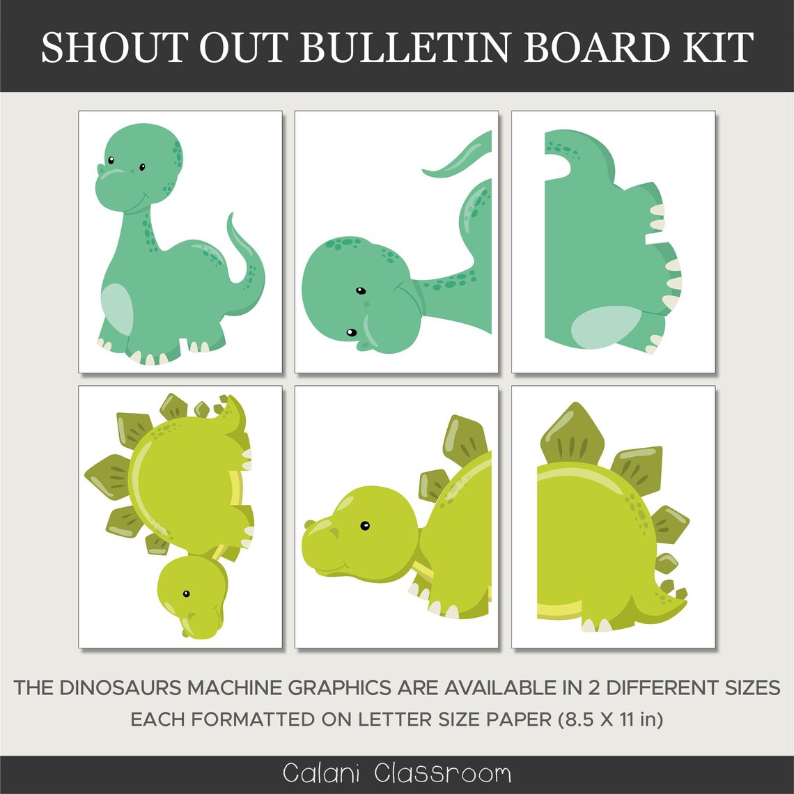 Staff Shout Out Bulletin Board Kit in Dinomite Theme (digital Download ...