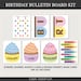 Birthday Bulletin Board for Classroom Decor in Cupcake Theme (editable ...