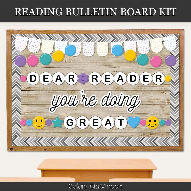 Reading Bulletin Board Kit, Reading Classroom Bulletin Board, Reading ...