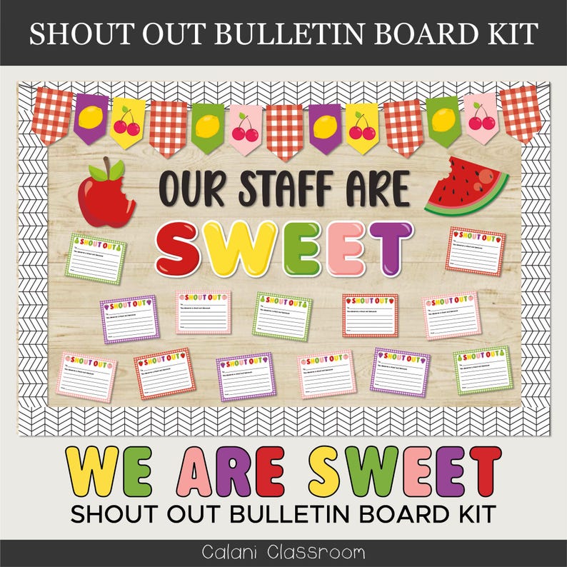 Staff Shout Out Bulletin Board, Staff Appreciation Bulletin Board ...