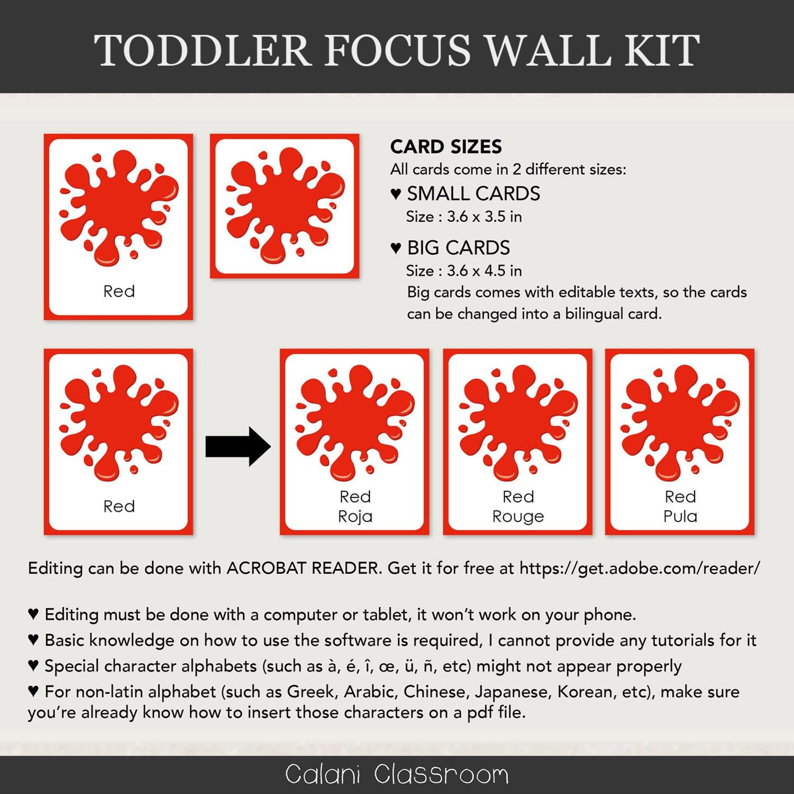 Toddler Focus Wall Template, Toddler Learning Wall, Toddler Circle Time ...