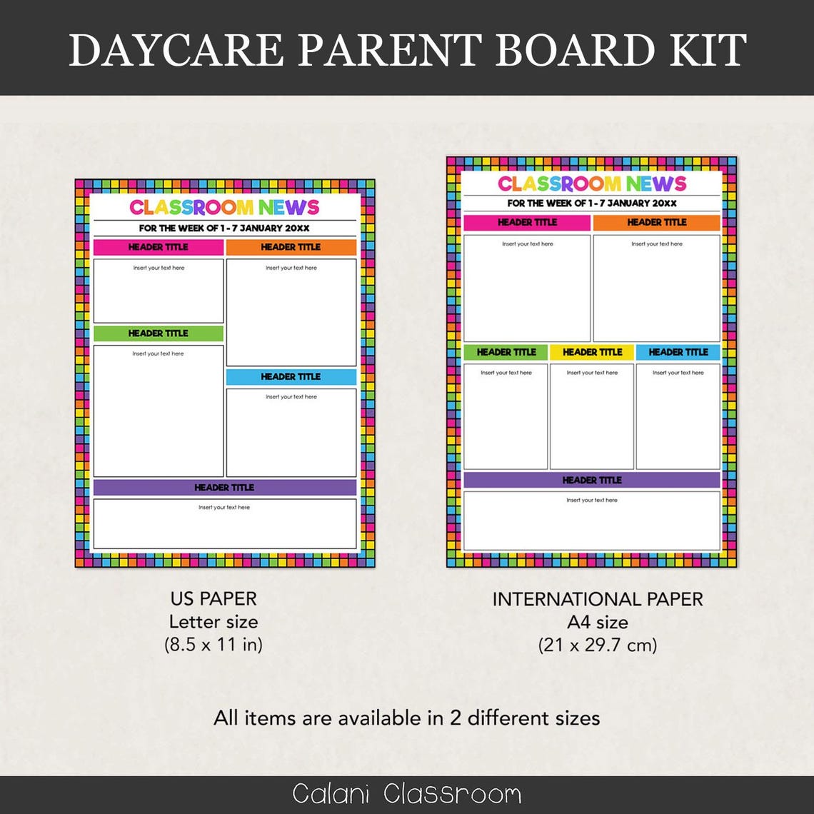 Daycare Parent Board, Childcare Bulletin Board Template, Parent Info ...