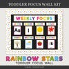 Preschool Weekly Focus Wall: Learning Board, Homeschool Kinder Prep ...