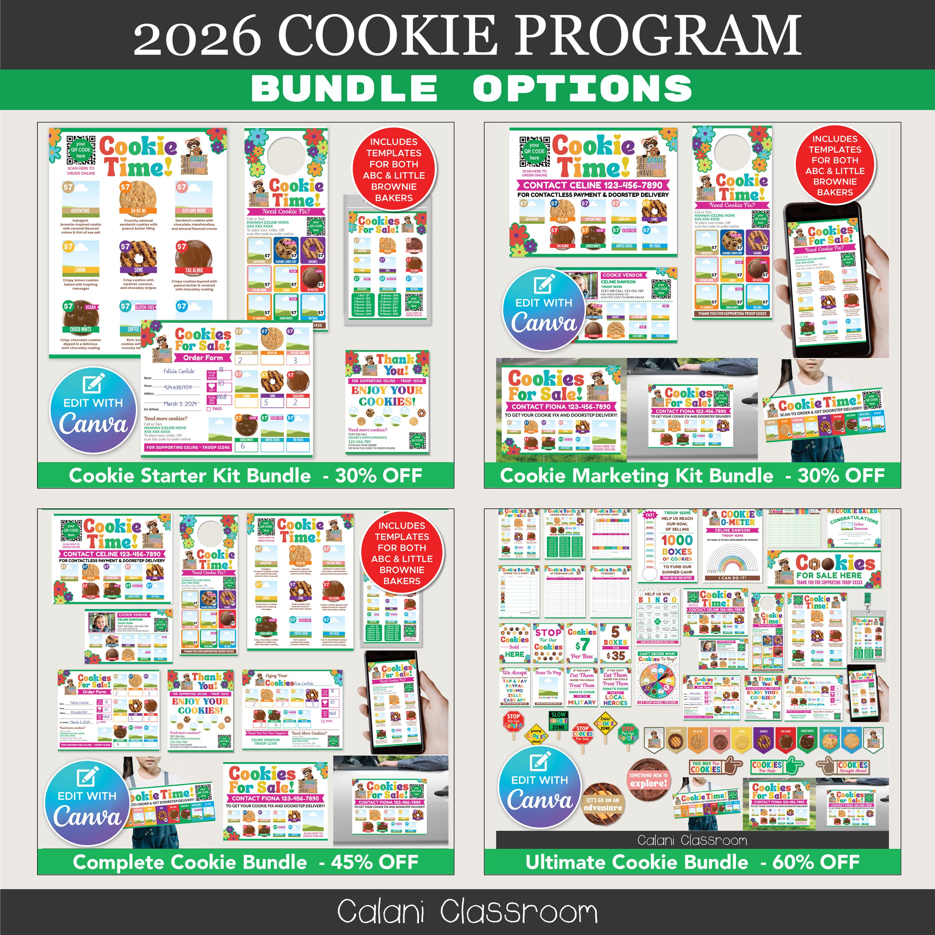 2026 Cookie Sold Here Poster, DIY Editable Cookie Marketing Kit for ...