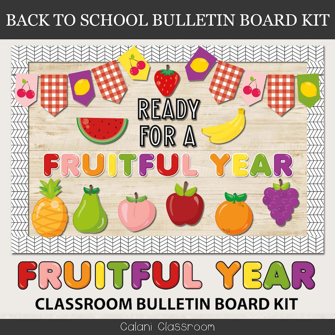 Fruit Bulletin Board Kit, Sweet Classroom Door Decor, Fruit Classroom ...
