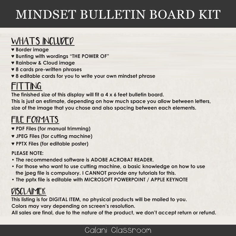 The Power of yet Bulletin Board Kit, Boho Rainbow Classroom Display ...