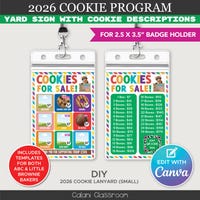 2026 Girl Scout Cookie Booth Inventory Sheet (little Brownie Bakers ...