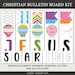 Christian Bulletin Board Kit, Soaring With Jesus Classroom Bulletin ...