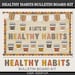 Healthy Habits Bulletin Board Kit, Healthy Habits School, Classroom ...