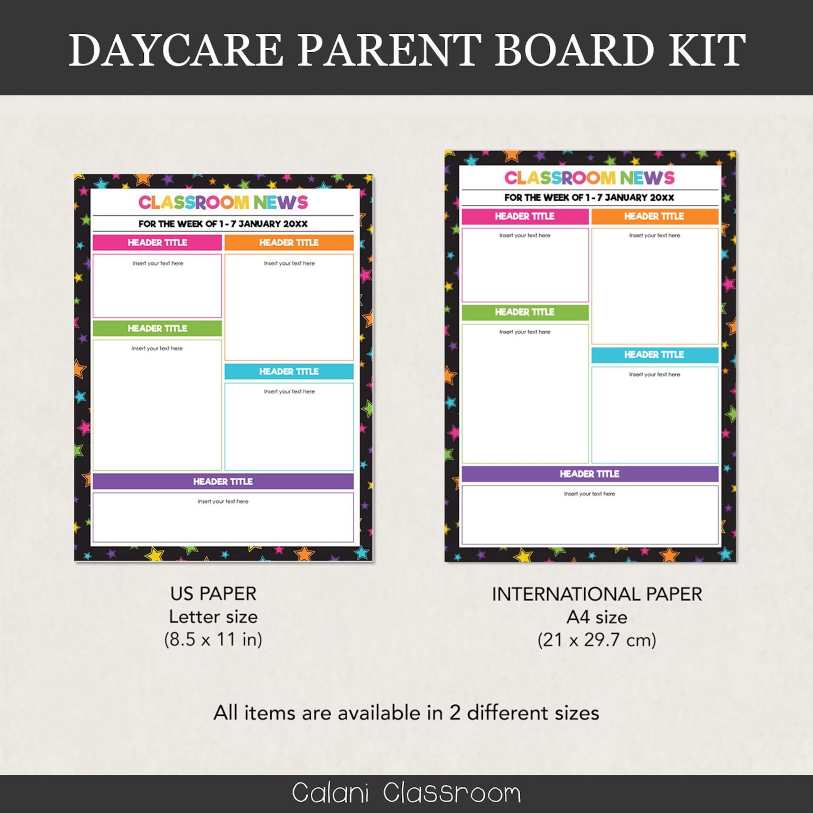 Daycare Parent Board, Childcare Bulletin Board Template, Parent Info ...