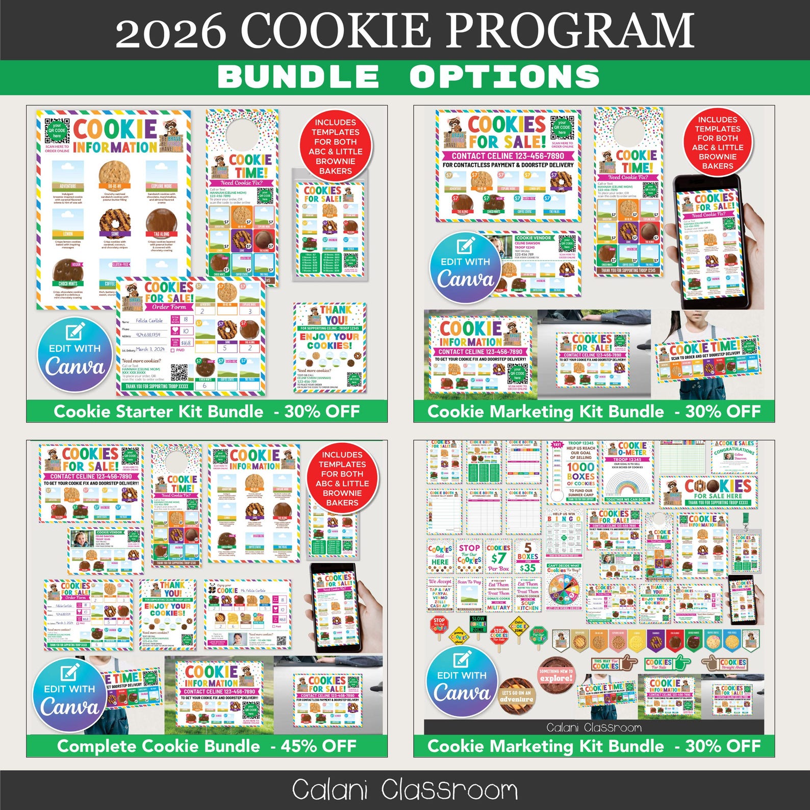 2026 Cookie Booth Twister Printable, Cookie Booth Game for Scout ...