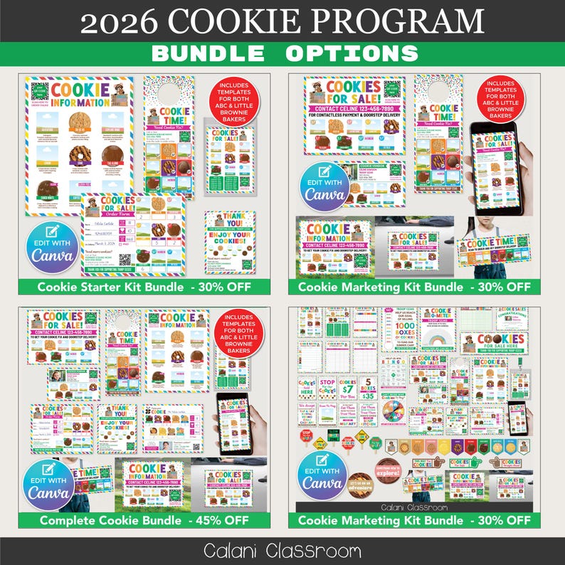 2026 Cookie Booth Bingo Printable, Cookie Booth Game for Scout - Canva ...
