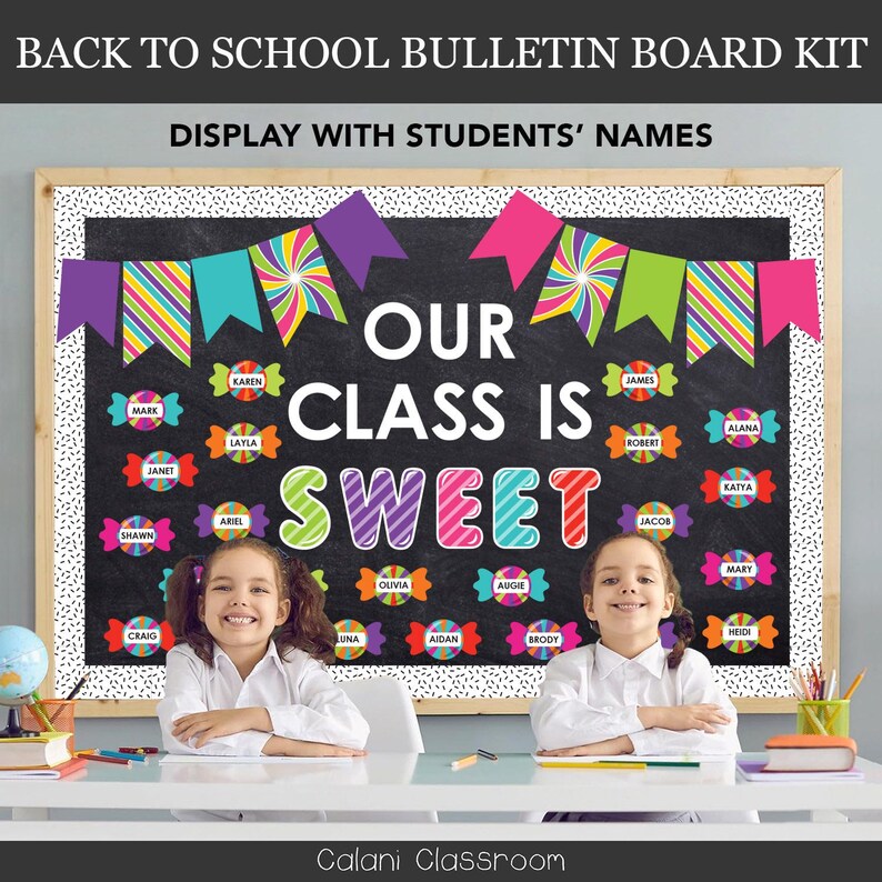 Candy Bulletin Board Kit, Candy Classroom Door Decor, Candy Classroom ...