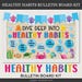 Healthy Habits Bulletin Board Kit, Healthy Habits School, Classroom ...