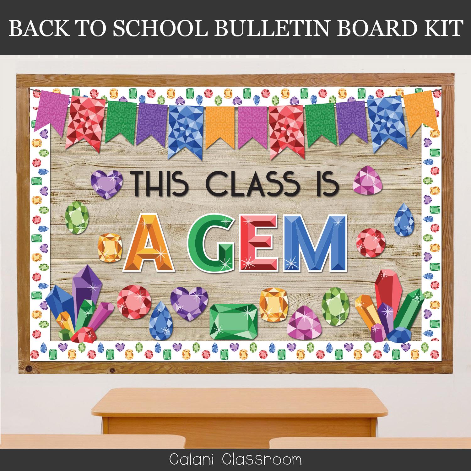 Gemstone Bulletin Board Kit, Gem Classroom Door Decor, Jewel Classroom ...
