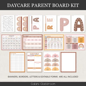 Daycare Parent Board, Childcare Bulletin Board Template, Parent Info ...
