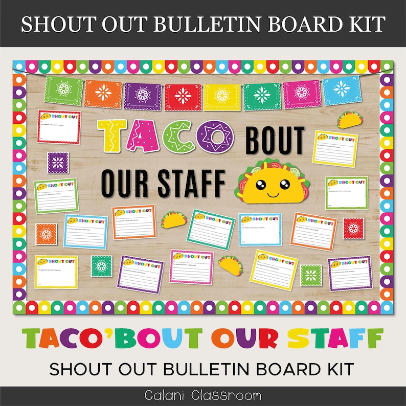 Staff Shout Out Bulletin Board, Staff Appreciation Bulletin Board ...