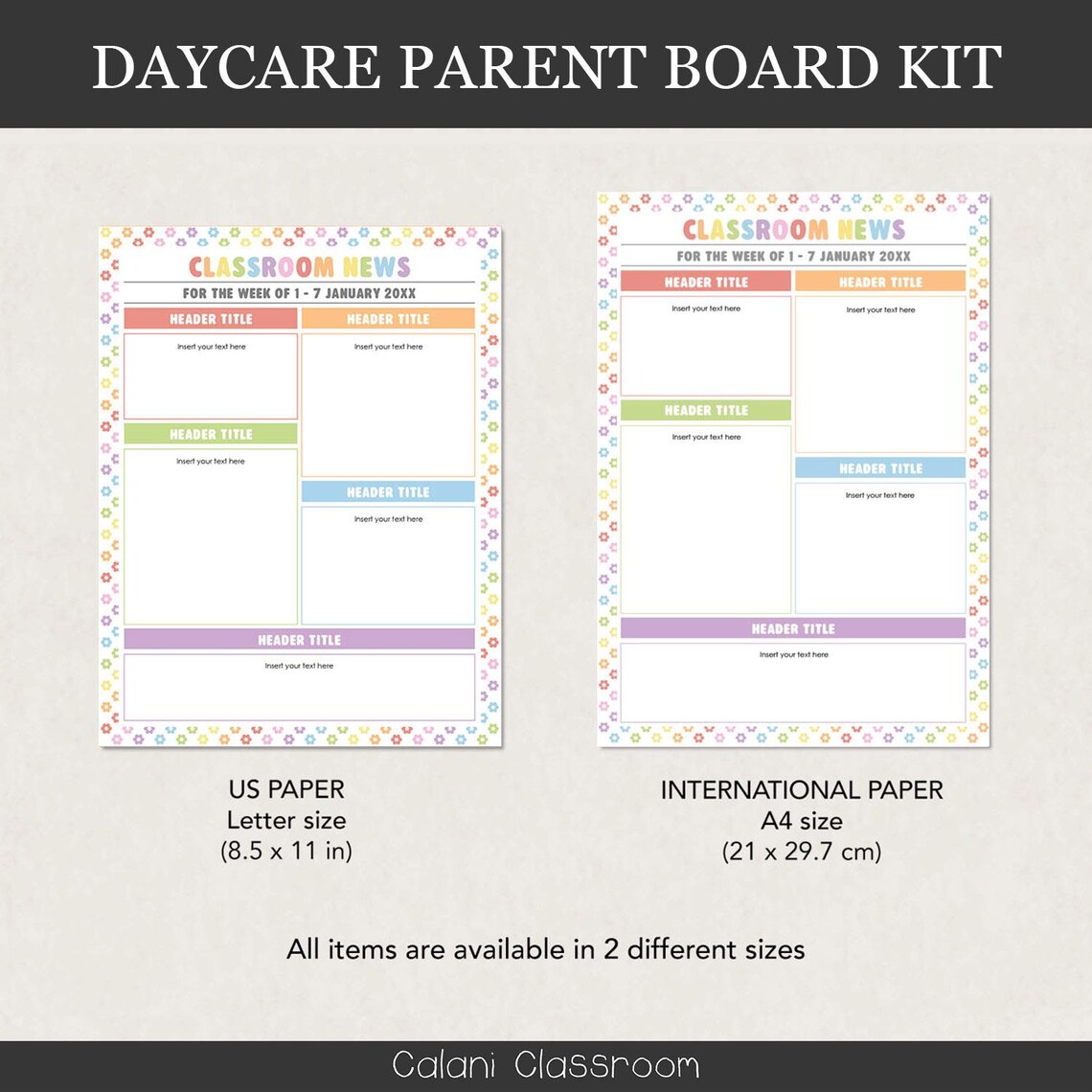 Daycare Parent Board, Childcare Bulletin Board Template, Parent Info ...