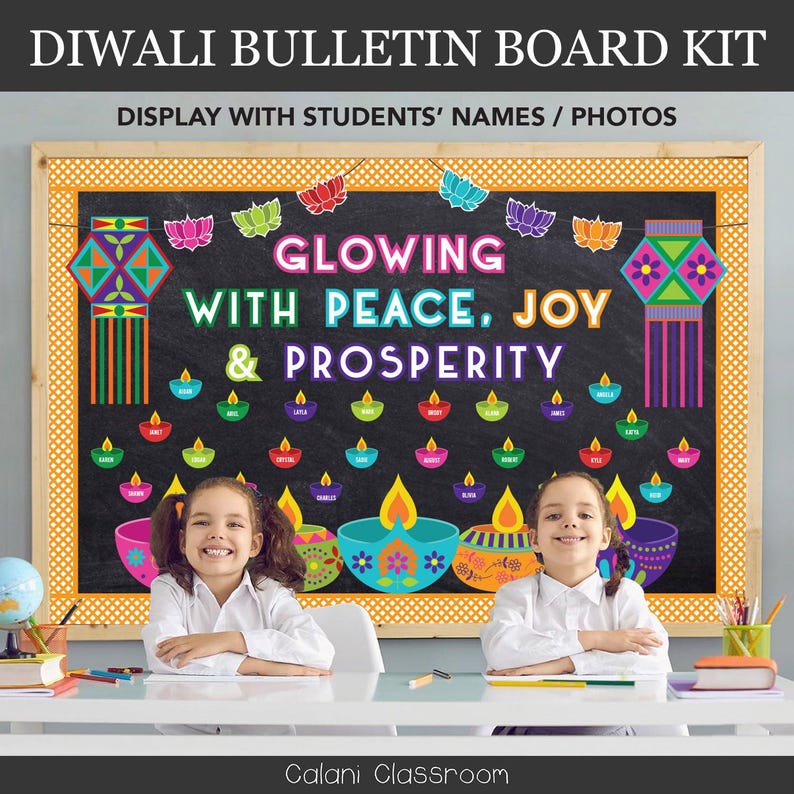 Diwali Classroom Bulletin Board Kit: Festival of Lights (digital ...