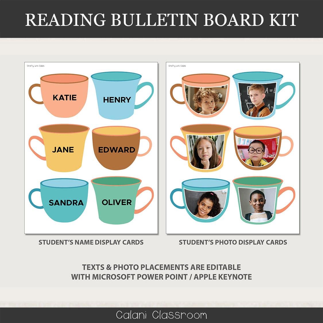 Reading Bulletin Board Kit, Classroom Bulletin Board, Spill the Tea ...