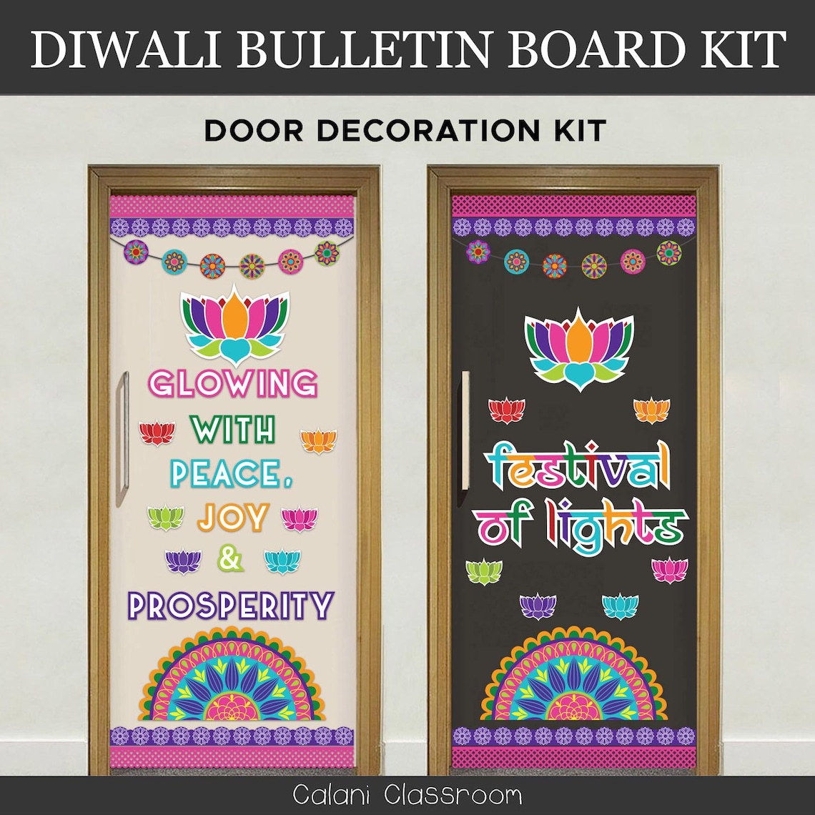 Diwali Bulletin Board Kit: Mandala Classroom Decor (digital Download ...