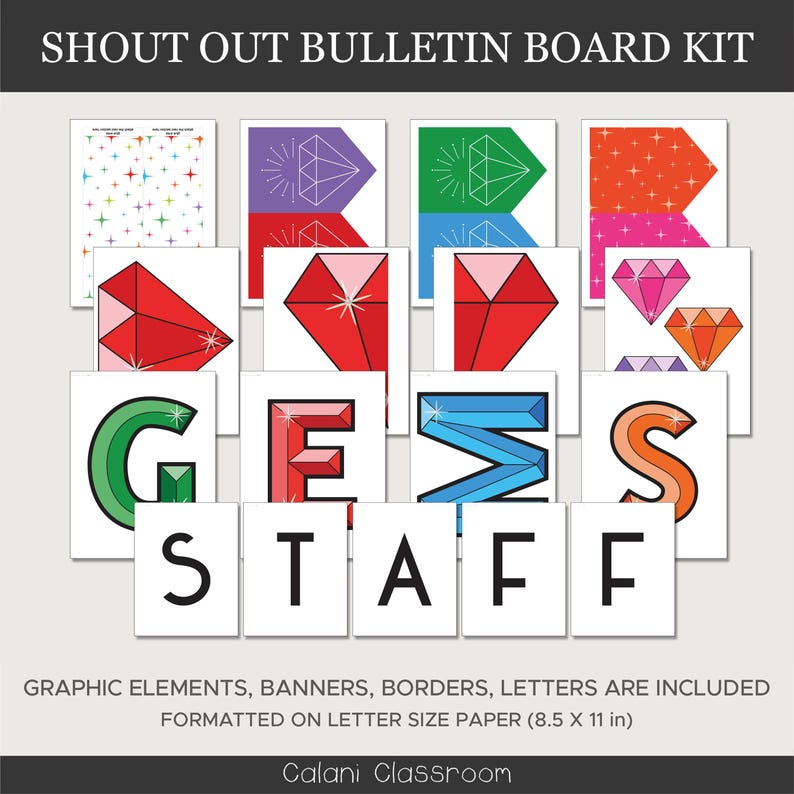 Staff Shout Out Bulletin Board, Staff Appreciation Bulletin Board ...
