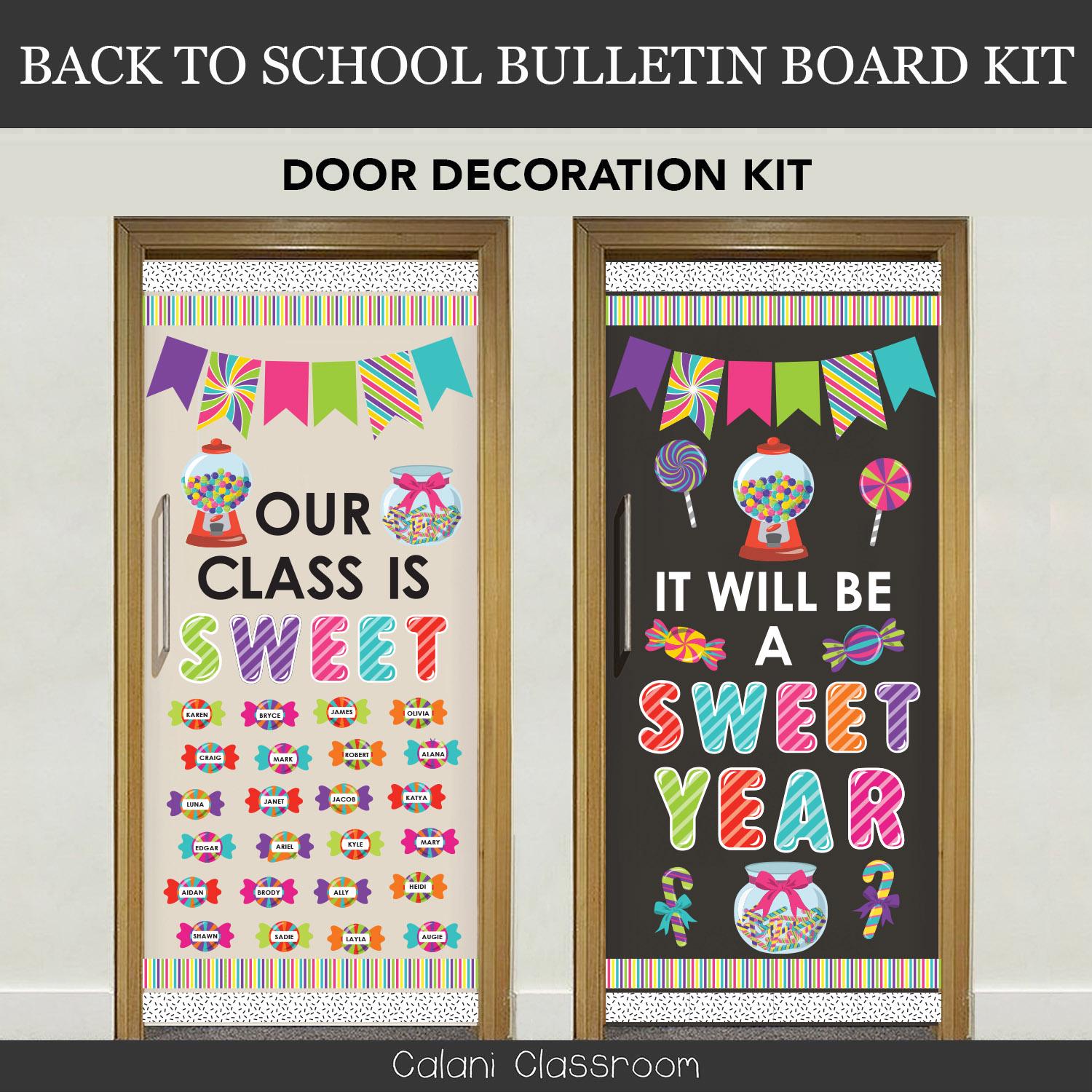 Candy Bulletin Board Kit, Candy Classroom Door Decor, Candy Classroom ...