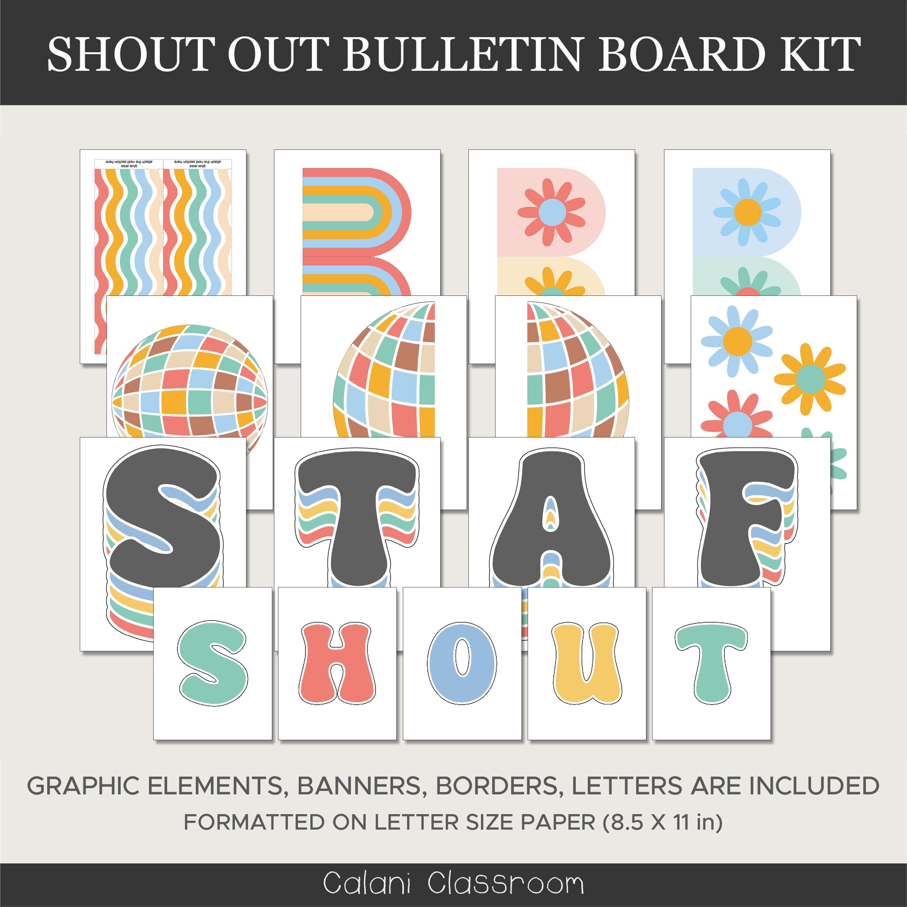 Staff Shout Out Bulletin Board, Staff Appreciation Bulletin Board ...