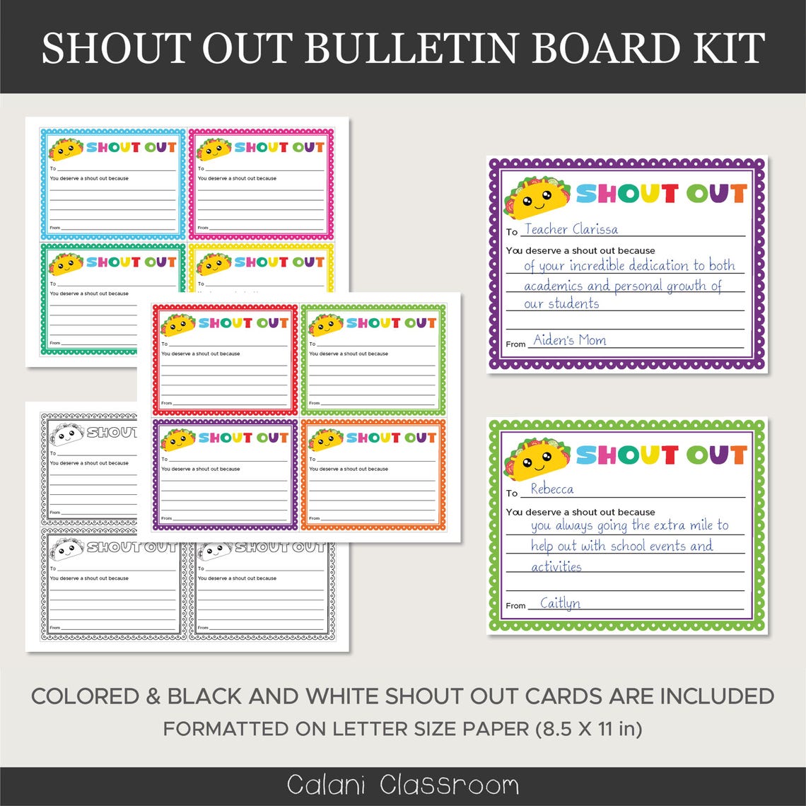 Staff Shout Out Bulletin Board, Staff Appreciation Bulletin Board ...