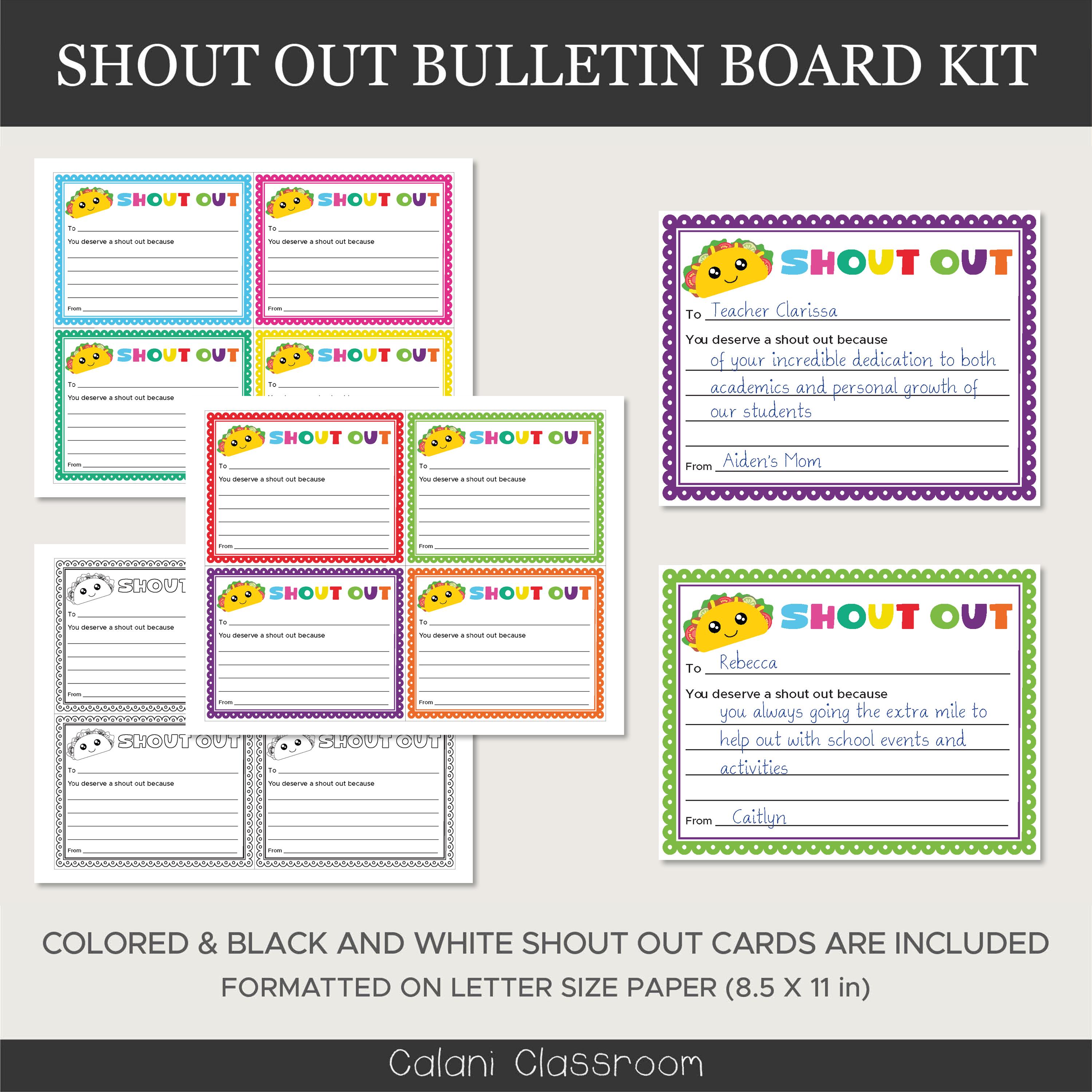 Staff Shout Out Bulletin Board, Staff Appreciation Bulletin Board ...