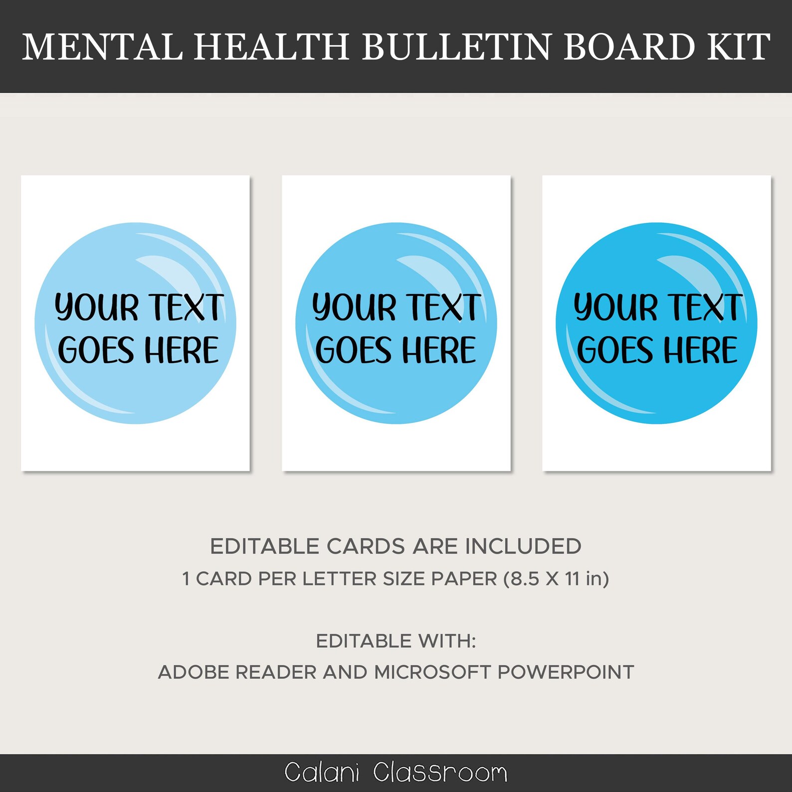 Mental Health Bulletin Board Kit, Mental Wellness Habits, Classroom ...