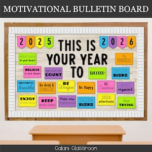 This is Your Year Bulletin Board Kit, Motivational Bulletin Board ...