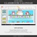 Calendar Classroom Decoration, Cute Owl Classroom Theme, Editable ...