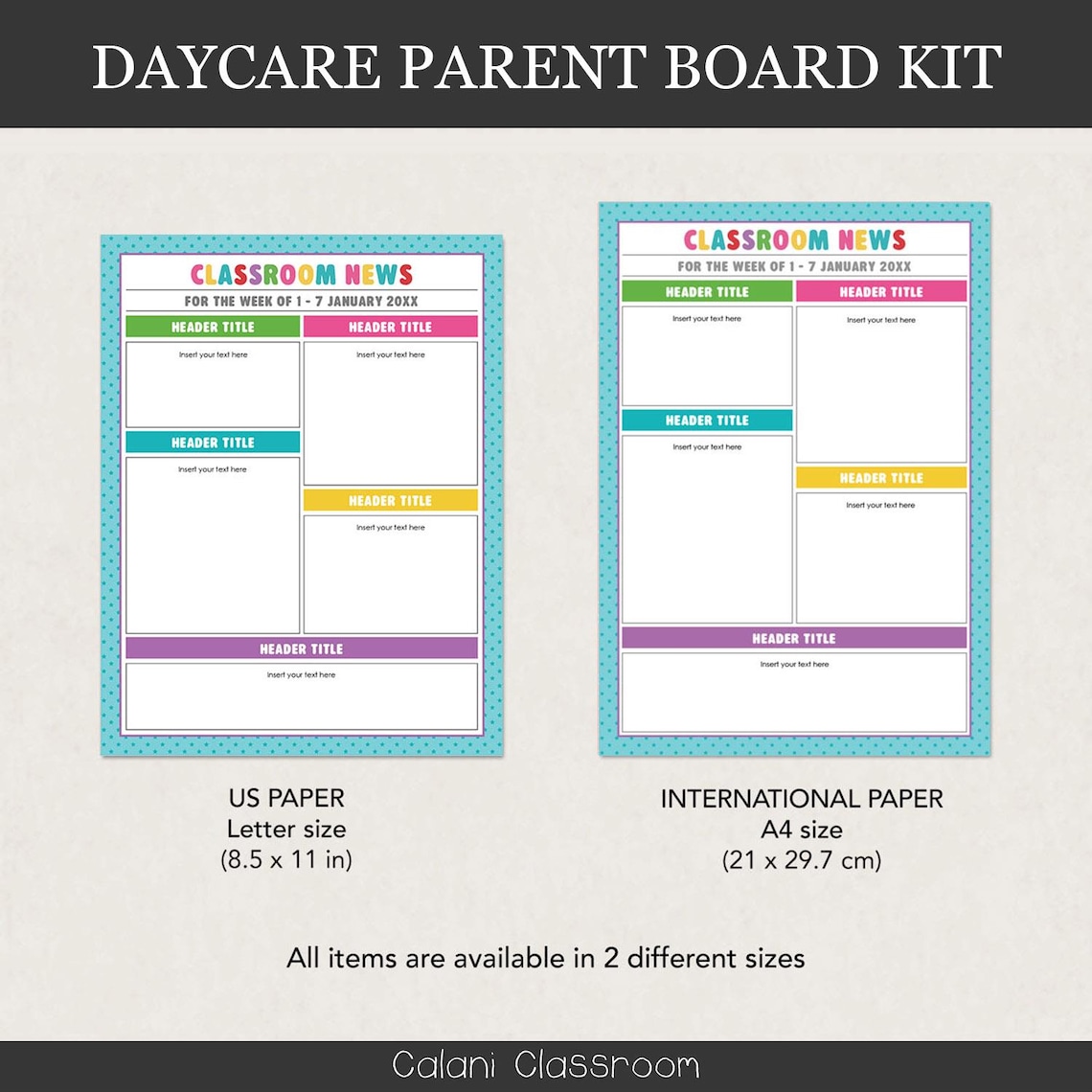 Daycare Parent Board, Childcare Bulletin Board Template, Parent Info ...