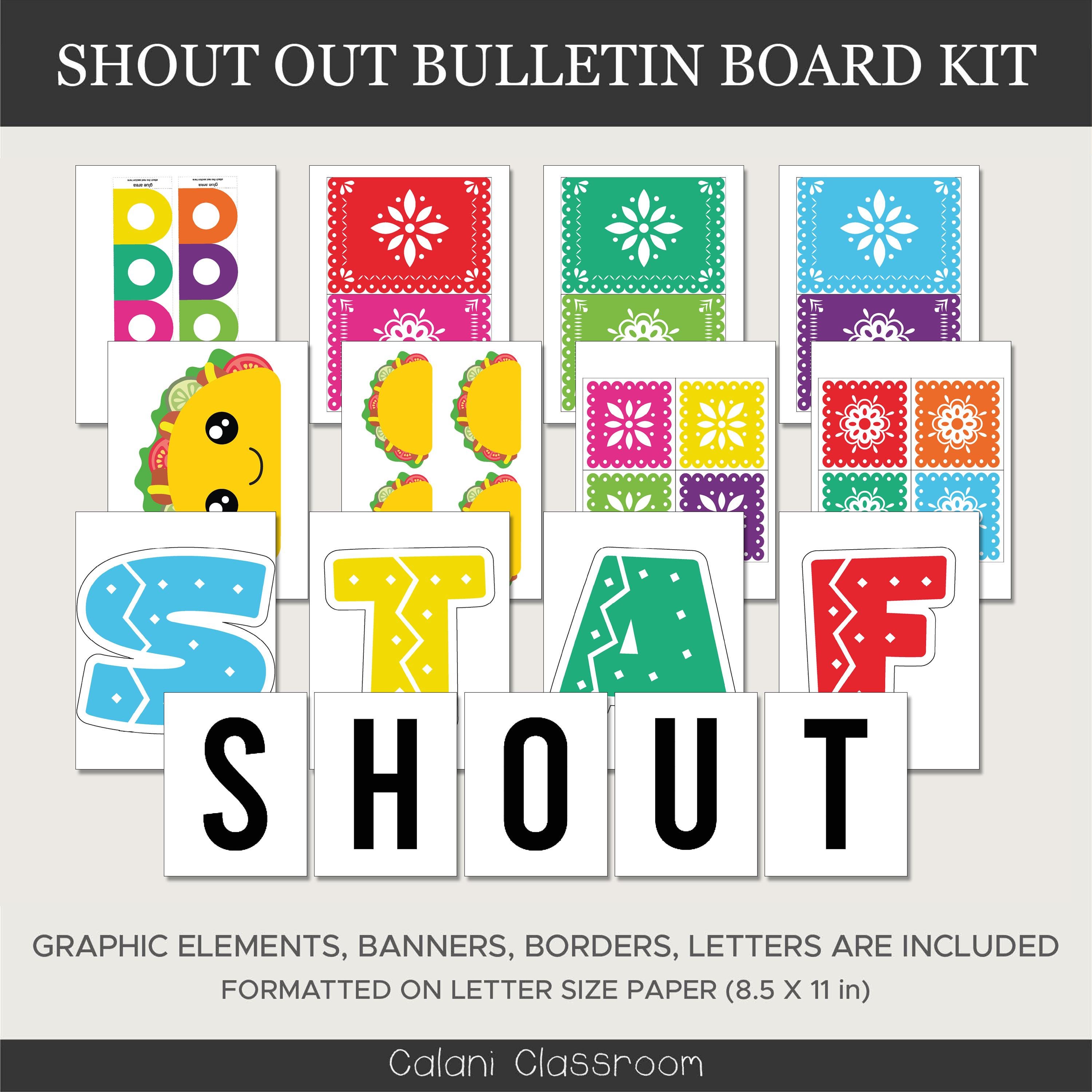 Staff Shout Out Bulletin Board, Staff Appreciation Bulletin Board ...