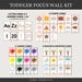 Toddler Focus Wall Template, Toddler Learning Wall, Classroom Circle ...