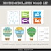 Birthday Board Classroom Decor, Hot Air Balloons Classroom, Editable ...