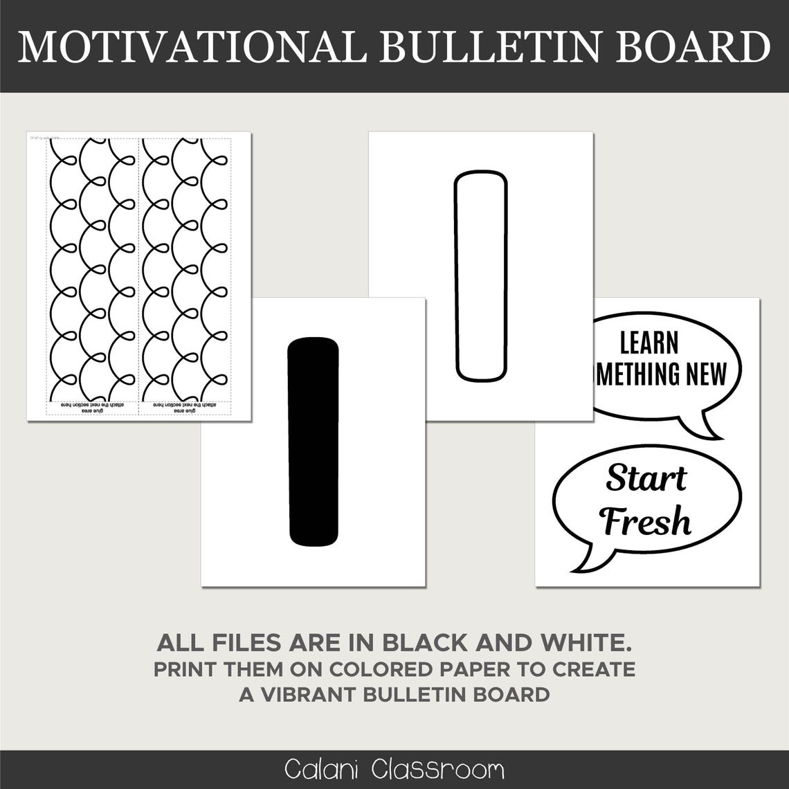 It is Never to Late Bulletin Board Kit, Motivational Bulletin Board ...
