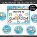 Classroom Welcome Sign, Cute Owl Classroom Door Sign, Welcome to Our ...