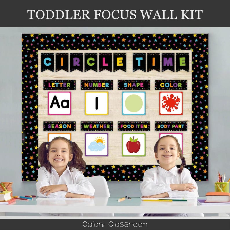 Toddler Focus Wall Template, Toddler Learning Wall, Toddler Circle Time ...