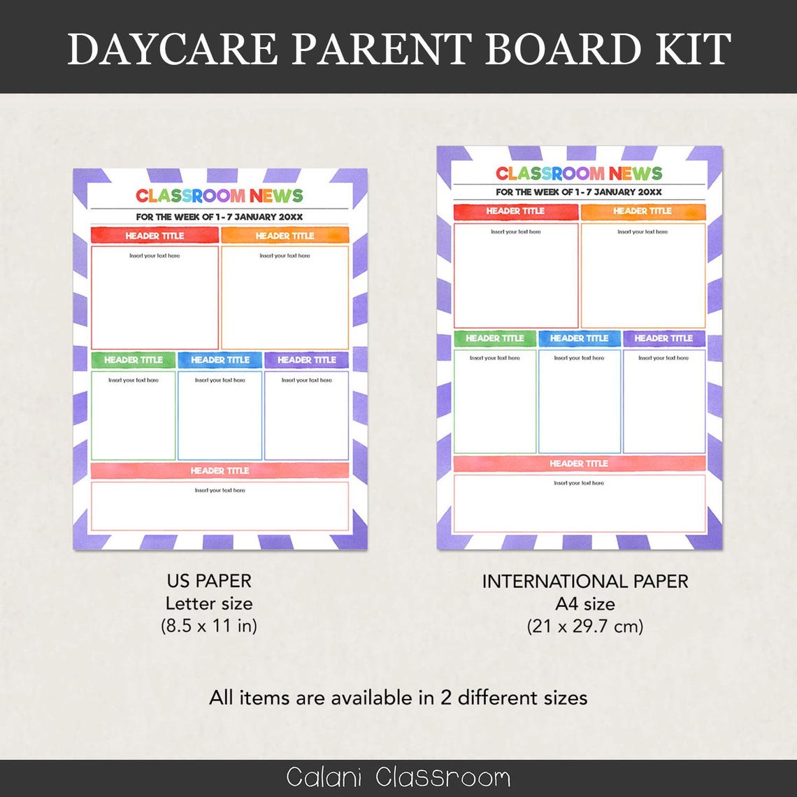 Daycare Parent Board, Childcare Bulletin Board Template, Parent Info ...