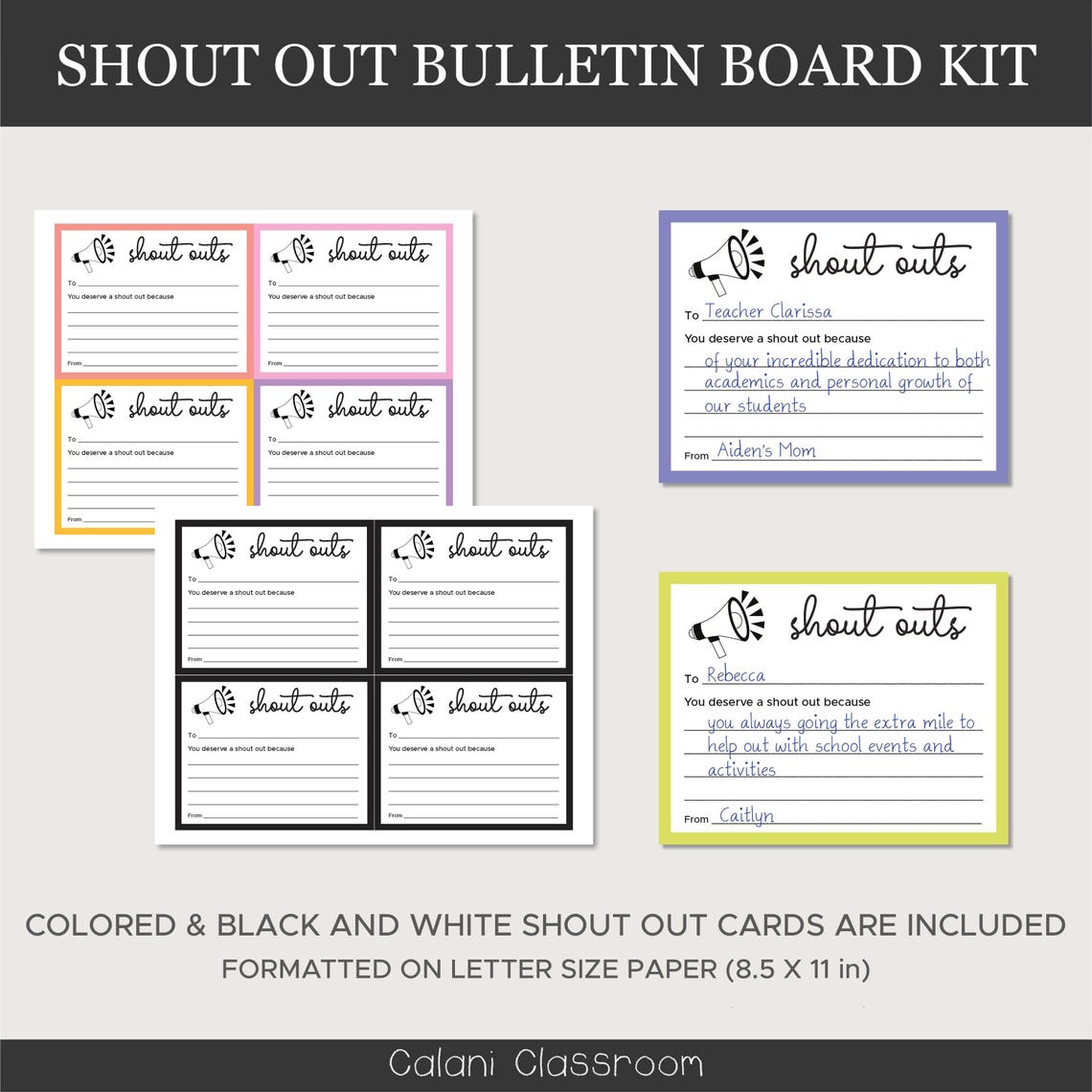 Staff Shout Out Bulletin Board, Staff Appreciation Bulletin Board ...